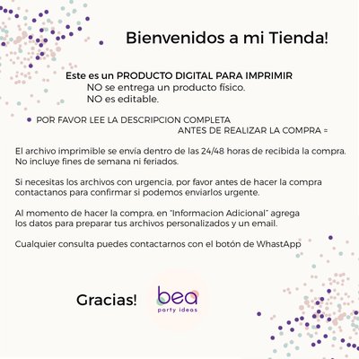 NEÓN - Banderín - Comprar en BEA - Kits imprimibles